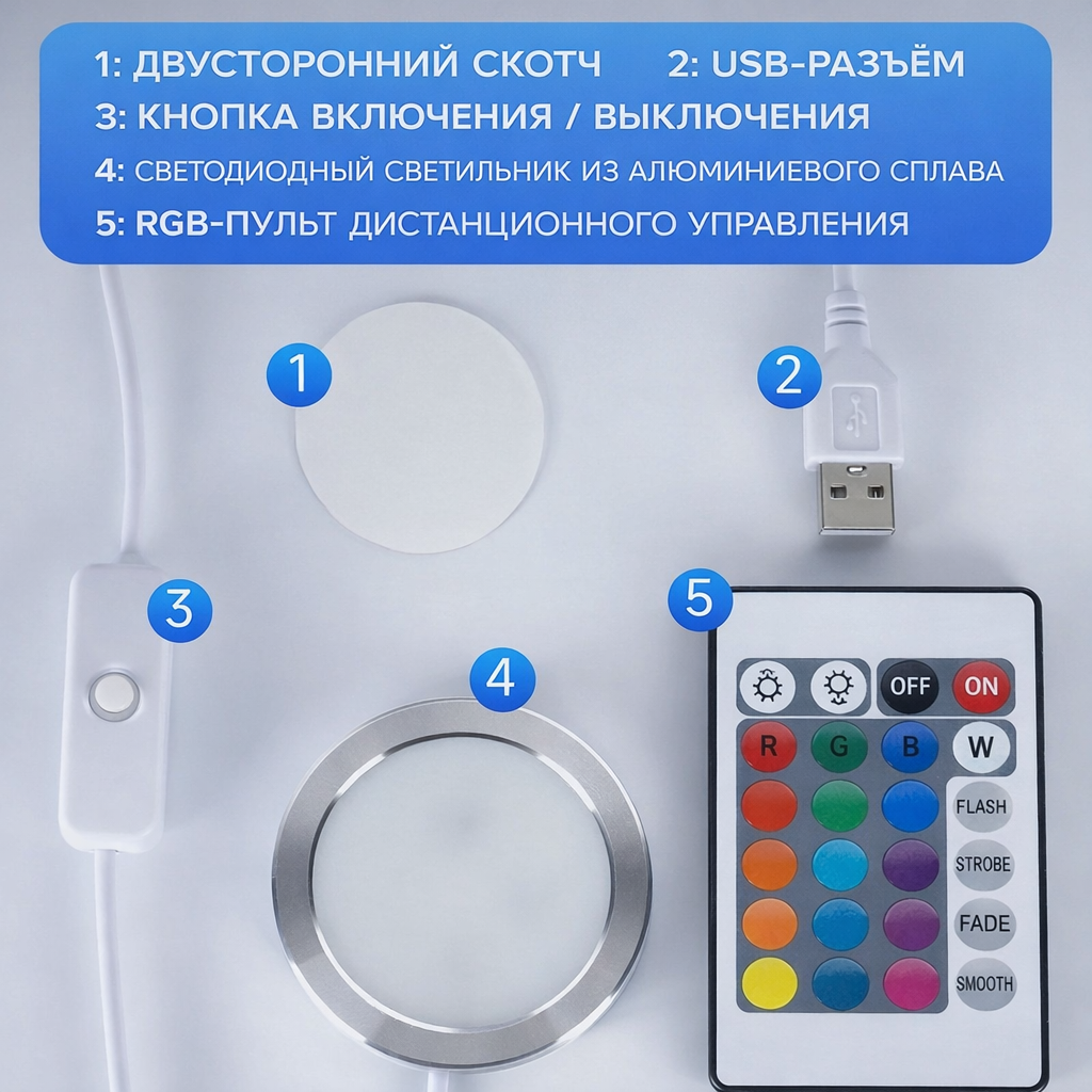 Bambu lab kit 001 световой rgbw модуль led lamp