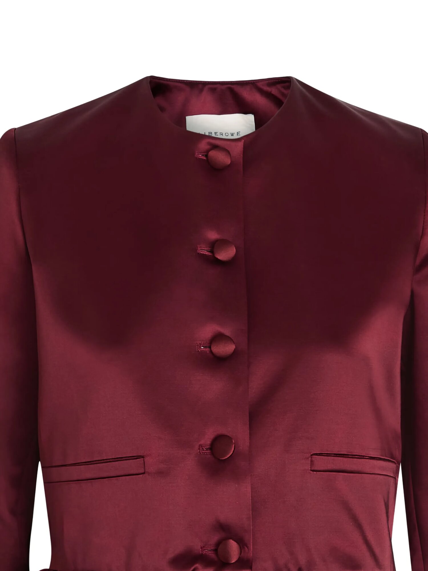 Куртка LIBEROWE Button peplum jacket, размер 44, Rouge Red — фото 1
