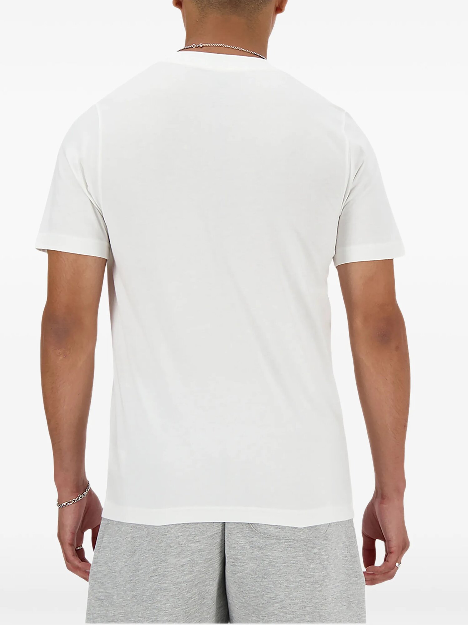 Футболка New Balance Essentials, размер 2XL INT, бежевый/белый — фото 1