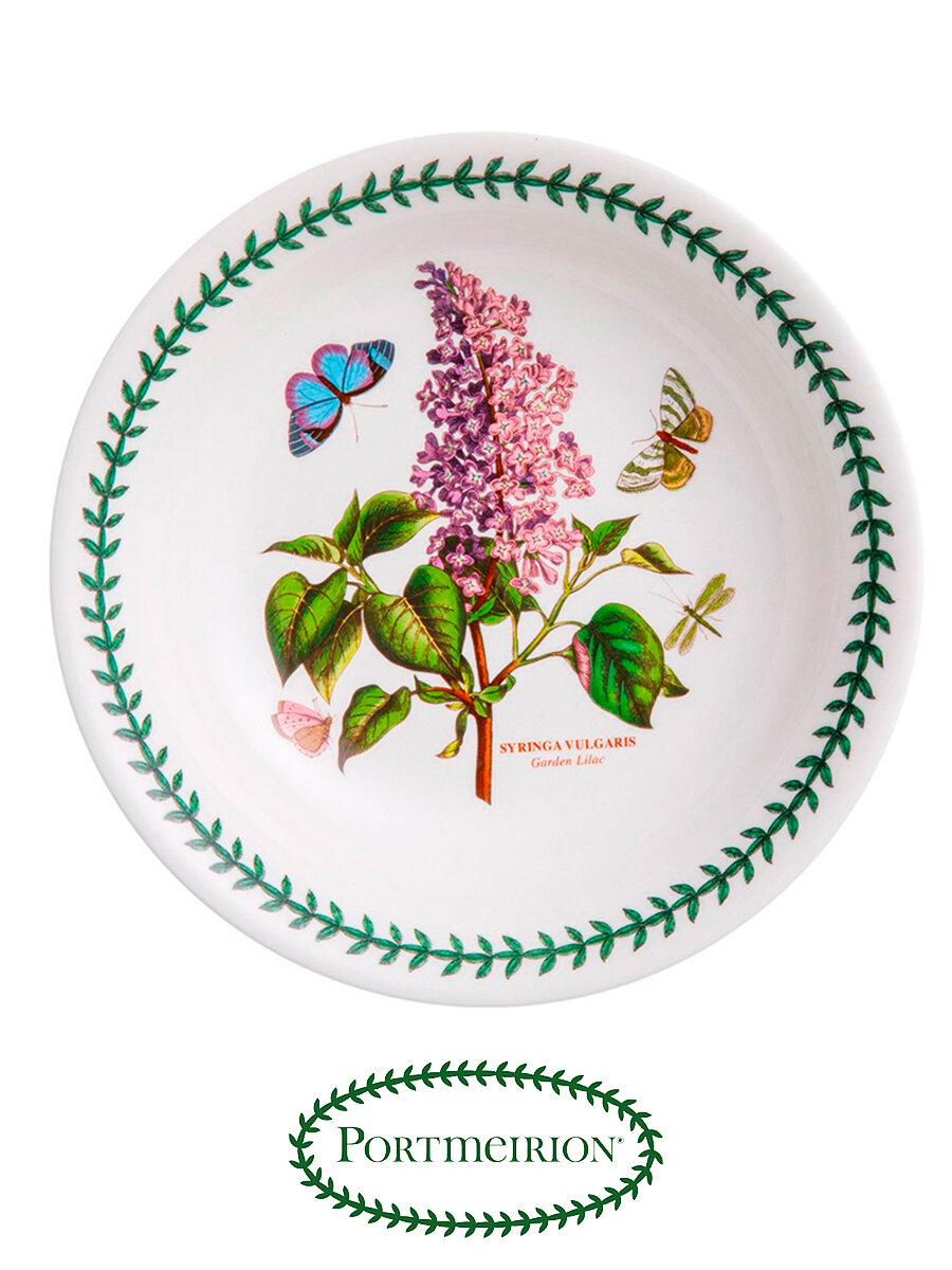 Тарелка для пасты Portmeirion Ботанический сад Сирень, фаянс