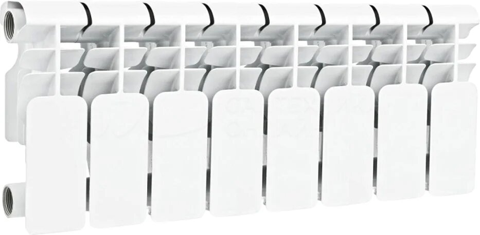 Секционный алюминиевый радиатор Rifar Alum 200 \ 08 секций \ с боковым подключением