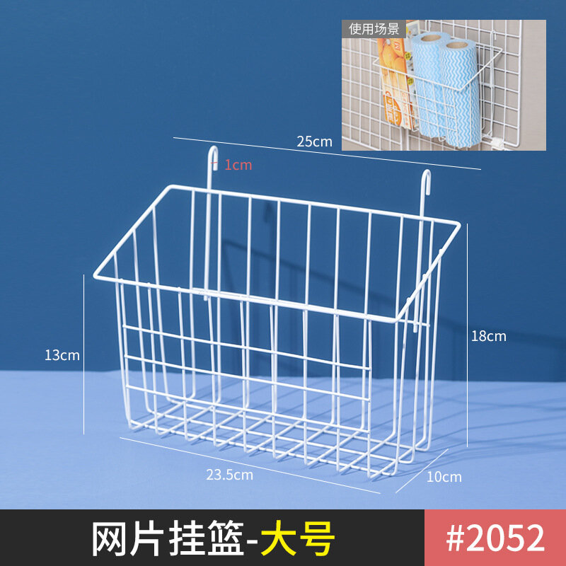 Японский стиль сетчатая решетка железная подвесная корзина проволочная сетка стеллаж для хранения домашний стеллаж полка сетчатый органайзер корзина
