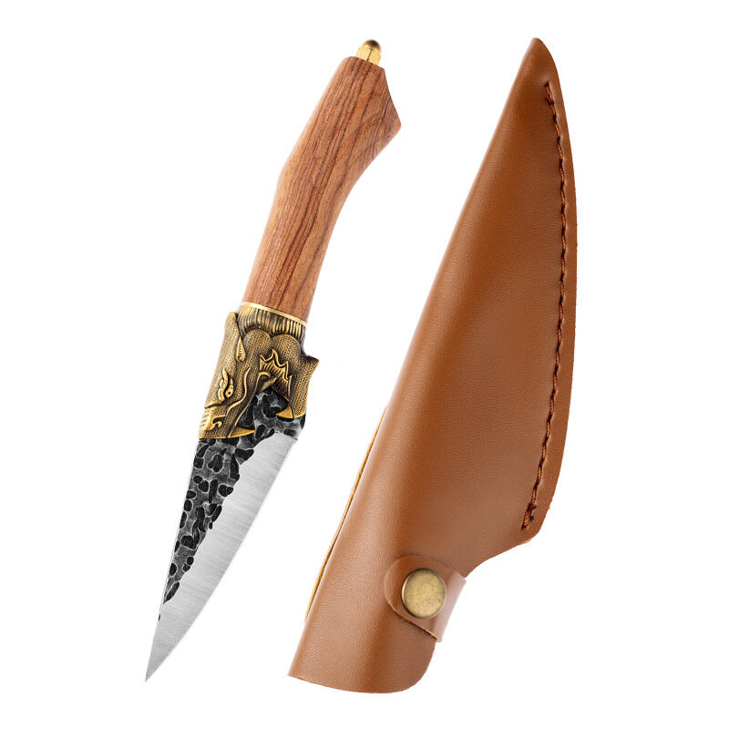Набор кухонных ножей Longquan с кованой головой дракона, мясницкий нож, нож для чистки рыбы, нож для обрезки костей, нож для нарезки мяса, бытовой нож