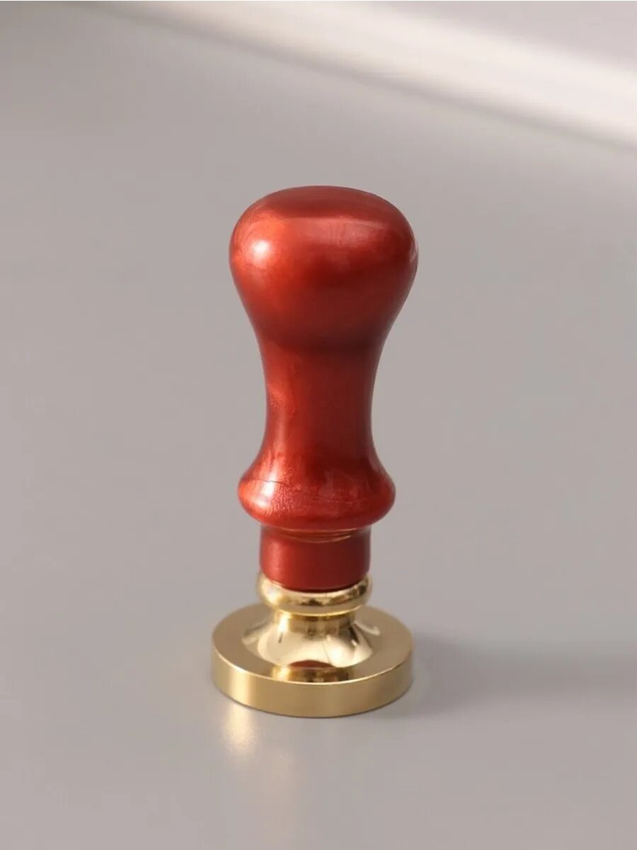 Круглая сургучная печать с бантиком