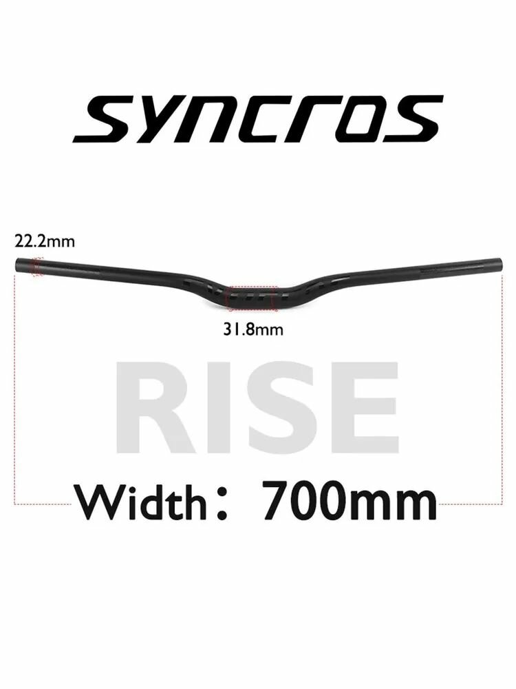 Syncros-Полностью углепластиковый руль для горного велосипеда MTB