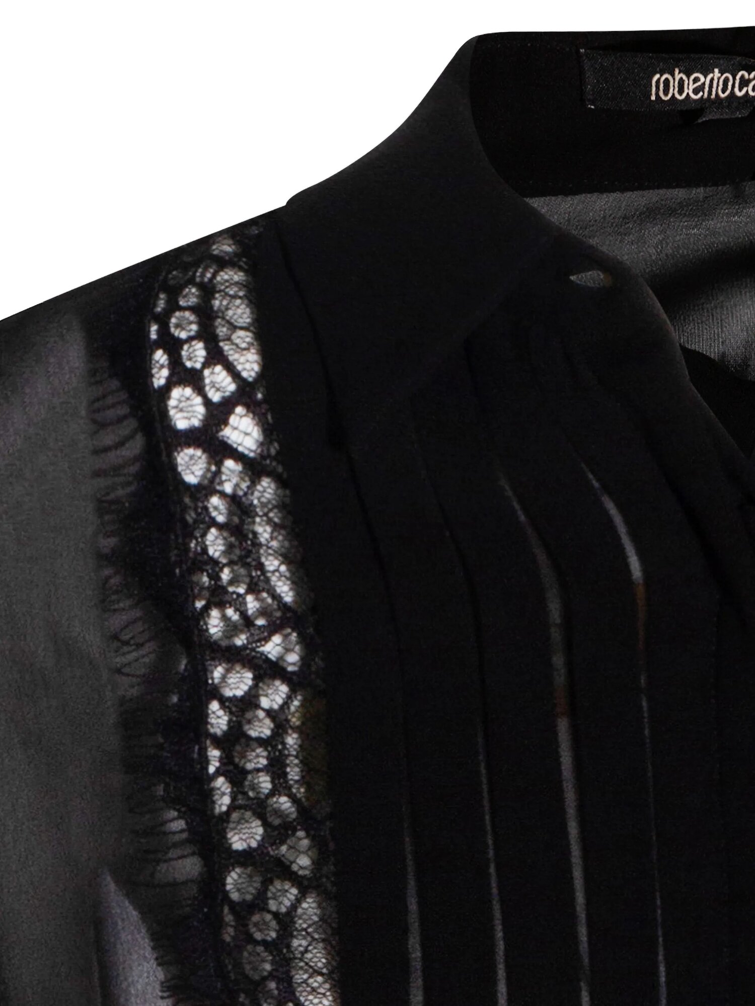 Блуза Roberto Cavalli Lace-panel blouse, размер 44, черный — фото 1