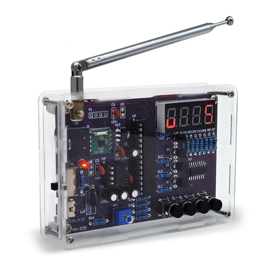 Модуль приемника FM-радио 87-108 МГц, набор для пайки, установленный