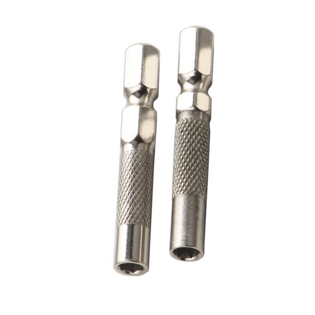 2 преобразовательные головки диаметром от 6,35 до 4 мм, магнитные втулки-гальваническое покрытие длиной 50 мм