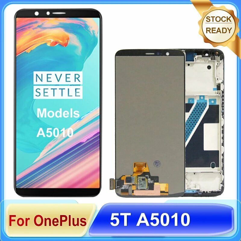 6,01-дюймовый дисплей для OnePlus 5T, ЖК-дисплей с цифровым преобразователем сенсорного экрана в сборе для 1 + 5T A5010, запасные части для дисплея