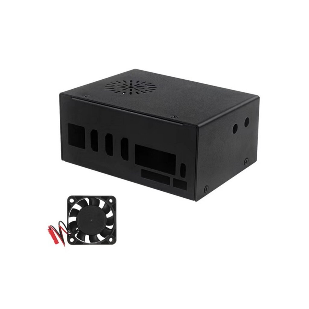 1x металлический радиатор Orange pi 5 Plus в металлическом корпусе