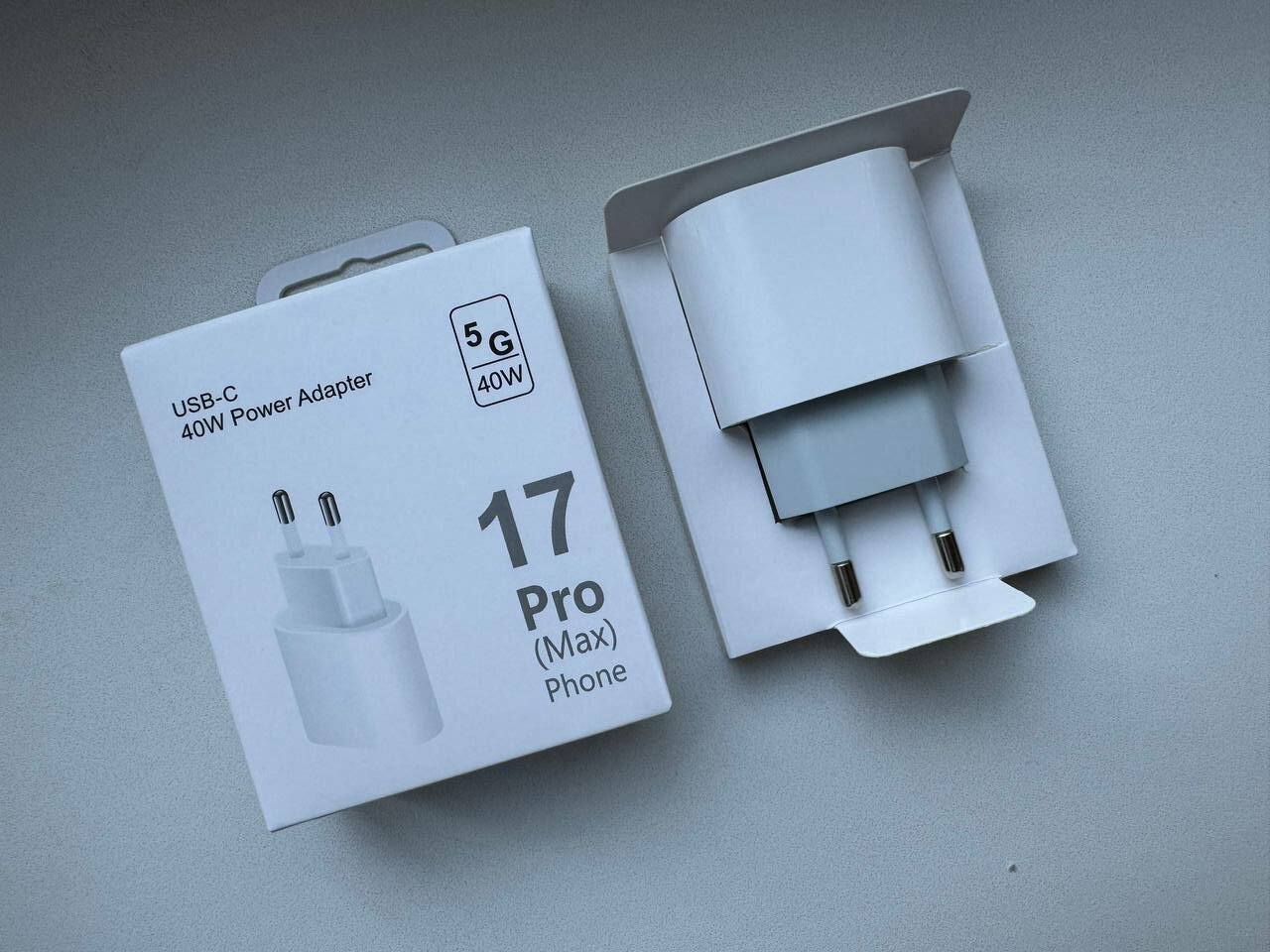 Зарядка для айфона, 17,16,15 серии, iPad, AirPods, MacBook, блок питания, быстрая зарядка 40W