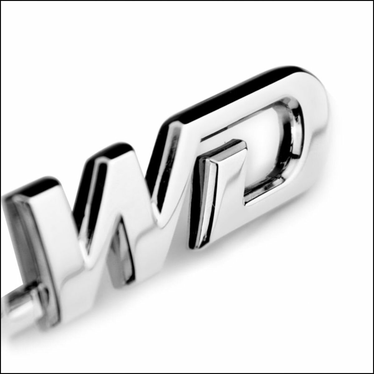 Хромированный металлический значок с эмблемой 4WD, наклейка с прокруткой;