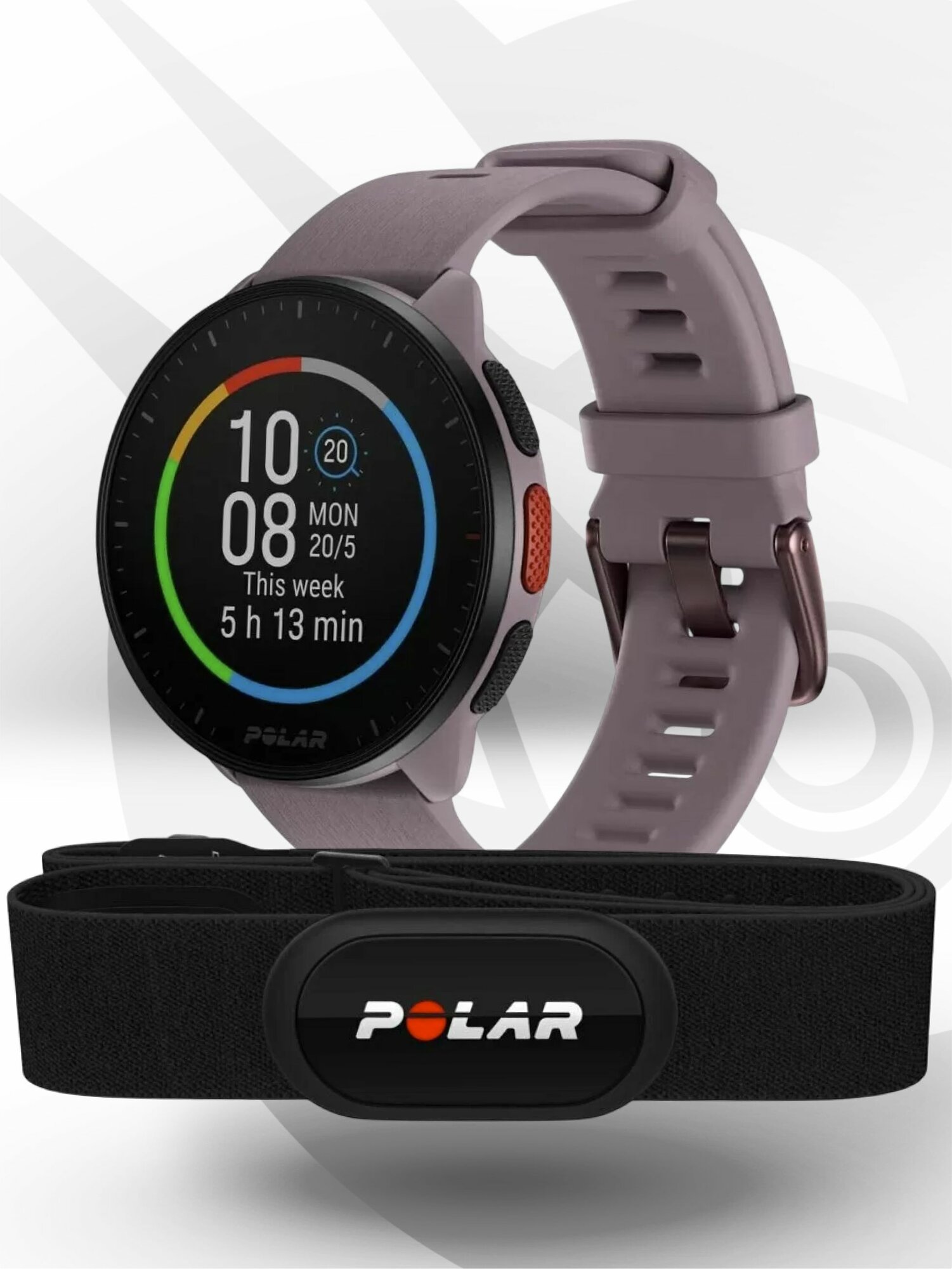Умные часы Polar Pacer Purple Dusk + датчик ЧСС Polar H10 M-XXL