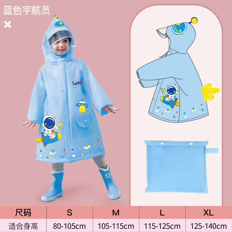 2025 Детский дождевик для девочек и мальчиков, дождевик для малышей, непромокаемая одежда для девочек, дождевой пончо для детского сада для детей 4-5 лет