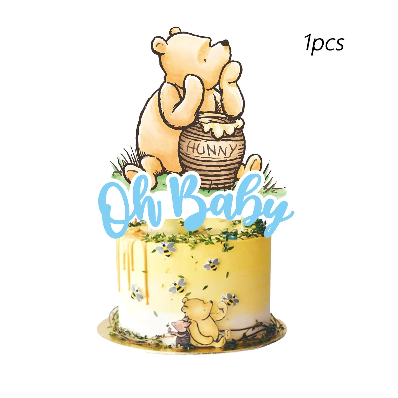 25 шт, Винни-Пух, аниме, товары для дня рождения, Винни, топпер для торта, баннер, розетки для торта, детский душ, вечерние украшения для комнаты, подарок