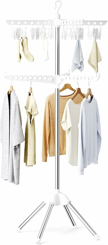 Вращающаяся и складная сушилка для одежды