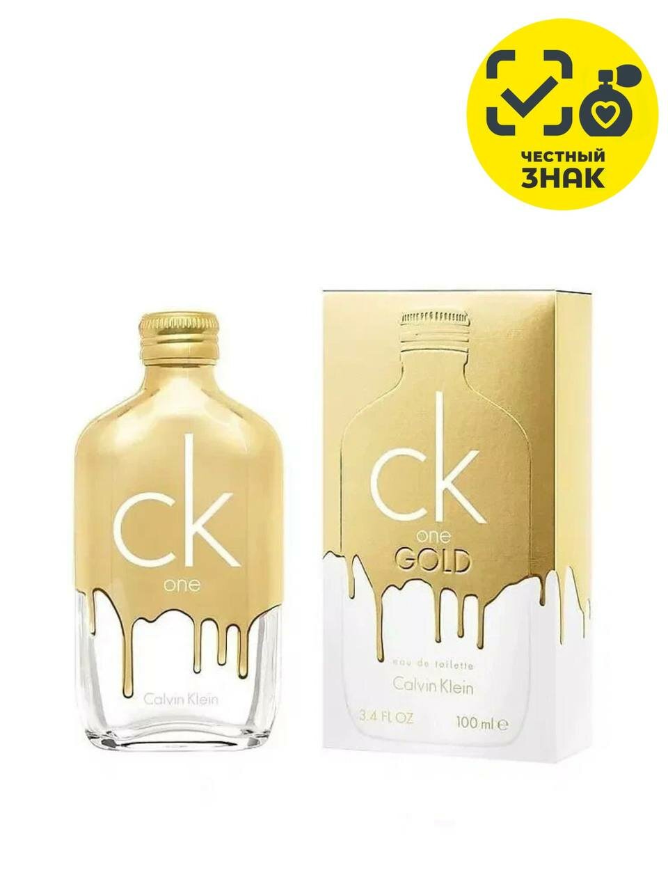 Туалетная вода Calvin Klein CK One Gold Eau de Toilette 100 мл, унисекс