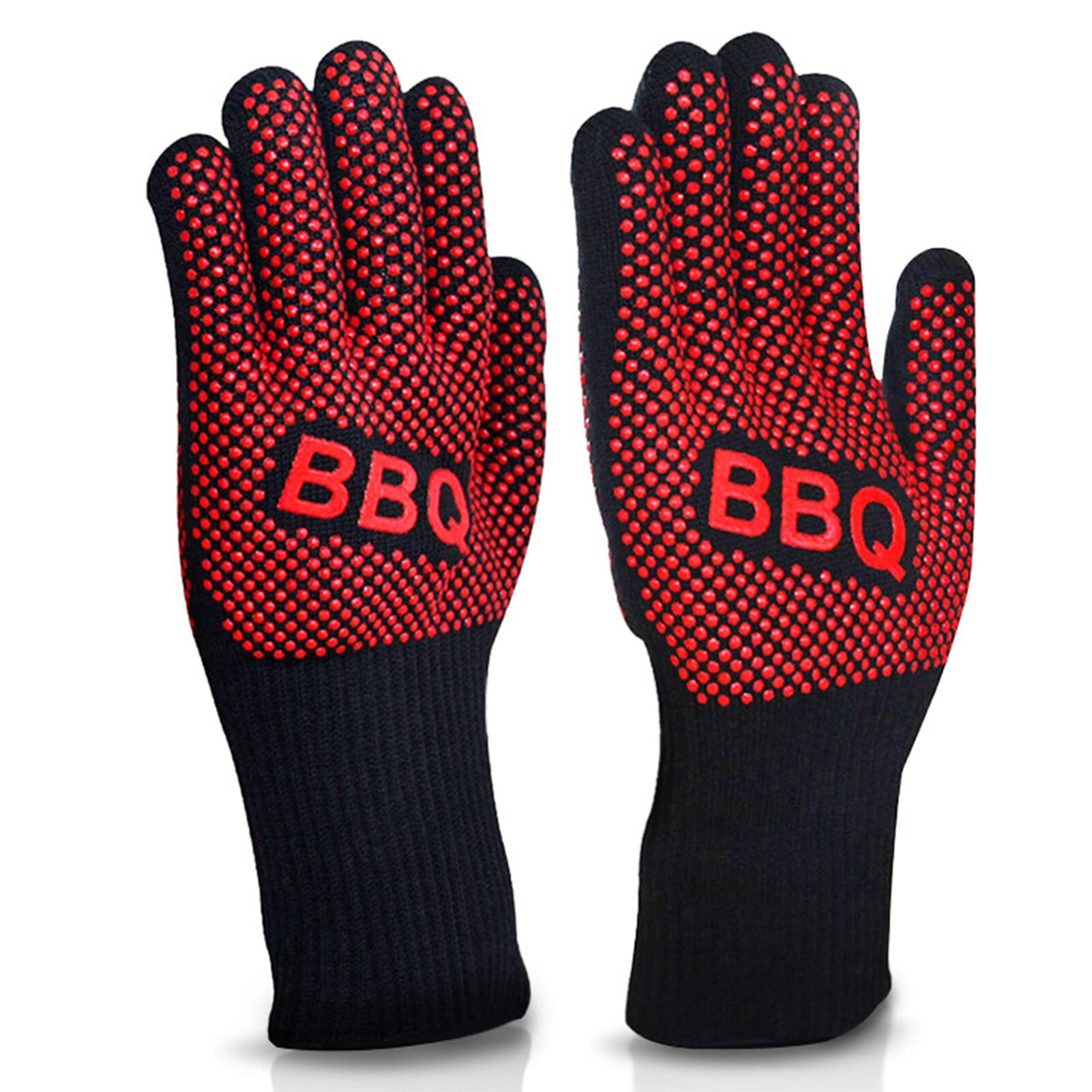 Термостойкие Перчатки Для Гриля: До 350°C Антискользящий Хват - Эластичный Манжет Для Безопасности Дышащие Аксессуары For Барбекю На Открытом Воздухе И Кухни