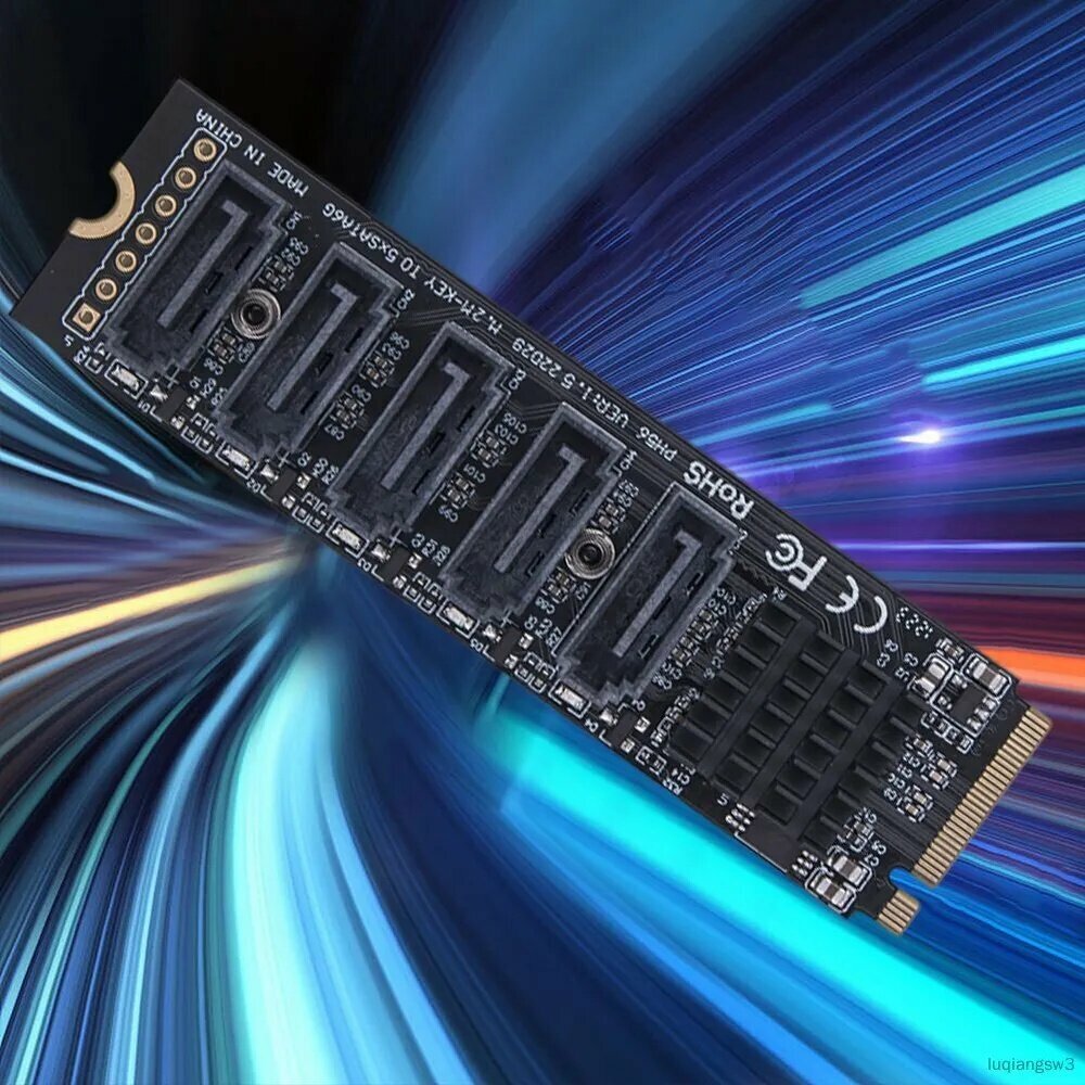 Арта расширения M.2 на sata3.0 M2 M-EKY арта передачи NVME на SATA (NVME на 5-портовый SATA)