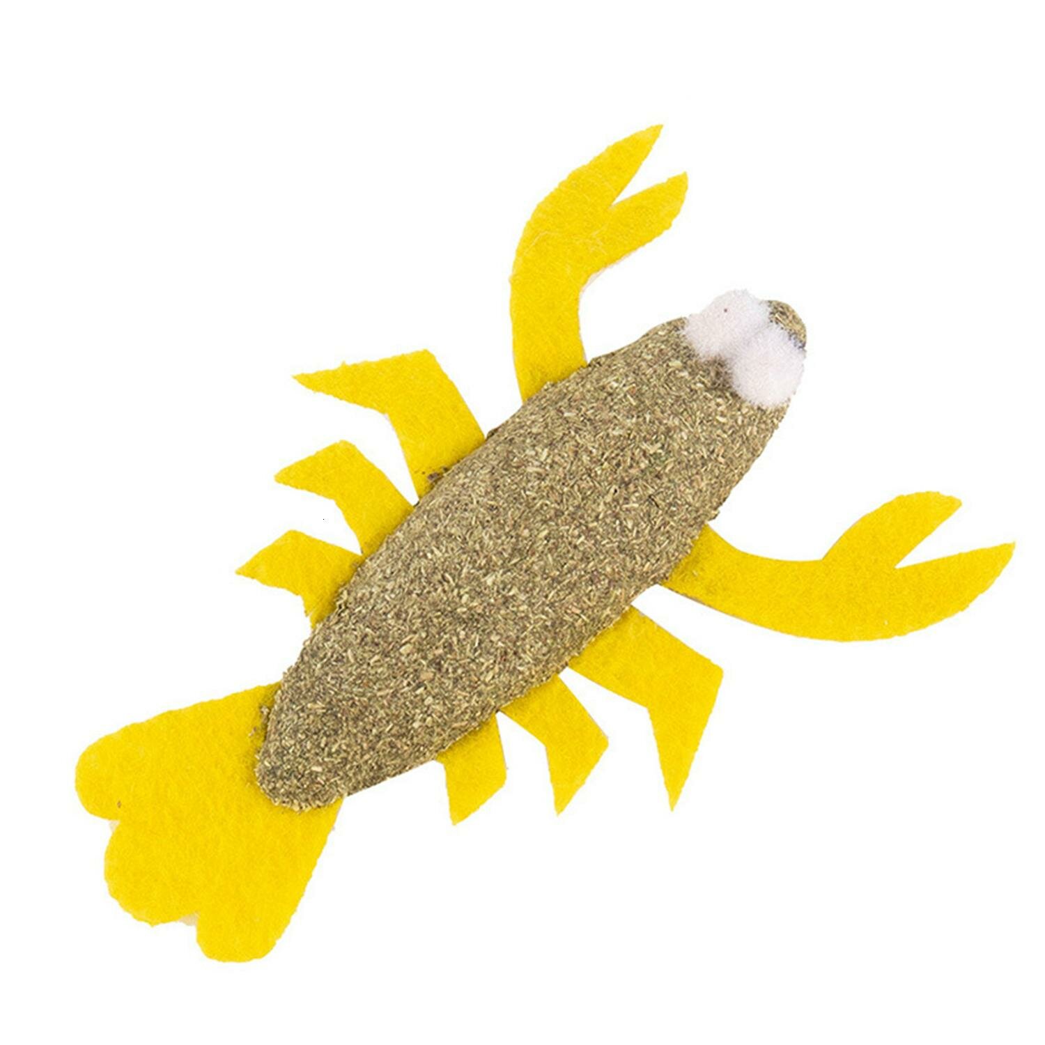 Съедобные игрушки для кошек для чистки зубов, лобстер