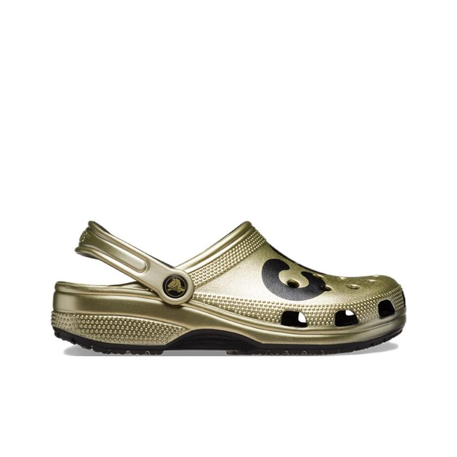 Сабо Crocs, размер 45-46, золото — фото 1