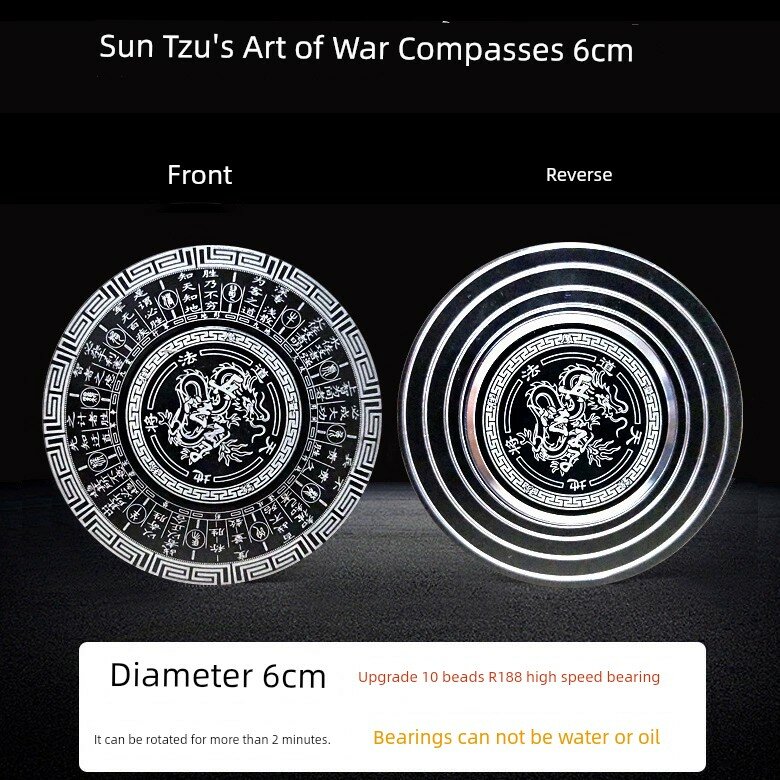 Китайский высокотехнологичный фиджет-спиннер, цельнометаллическая игрушка для снятия стресса, компас Фэн-шуй Тай-чи