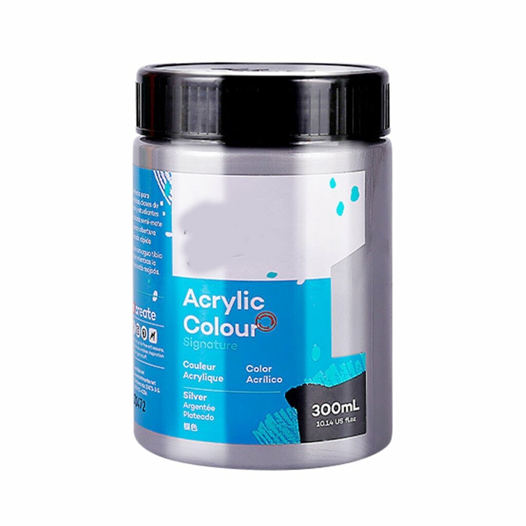 Металлическая Акриловая краска Водонепроницаемые Металлические Краски Насыщенные Пигментами Акриловые Цвета для Рисования Художником на Стене/Скале/Ткани