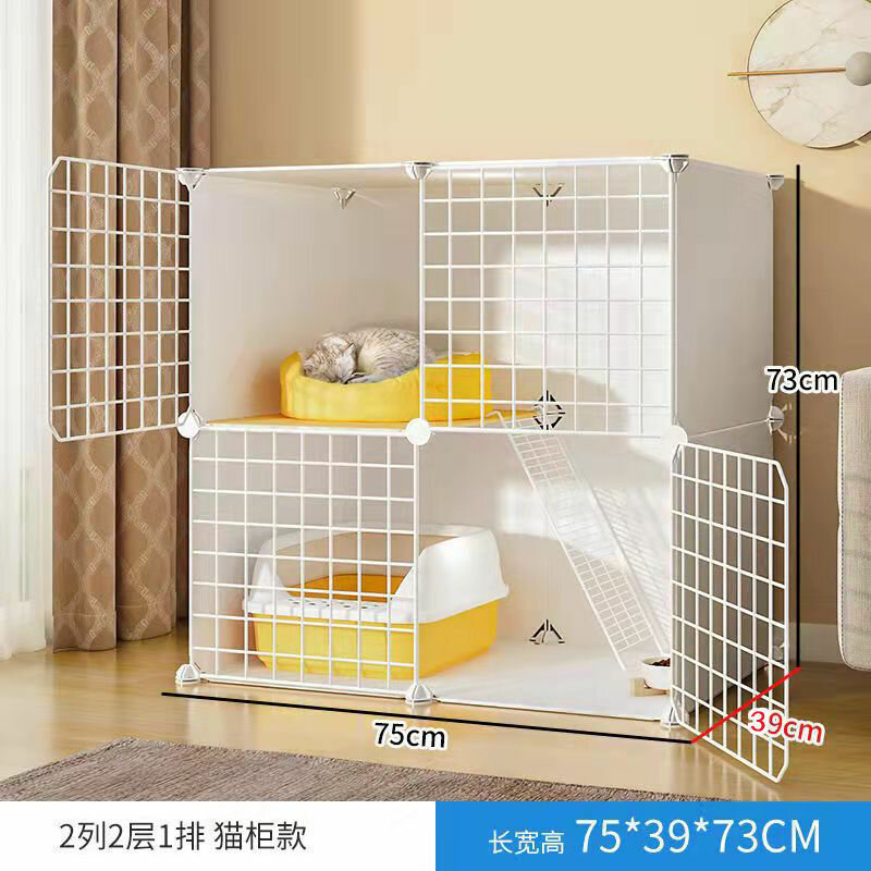 Клетка для кошек с туалетом, вилла, очень большая, свободное пространство, внутренняя пустая клетка, домик для кошек, трехъярусное маленькое кошачье гнездо