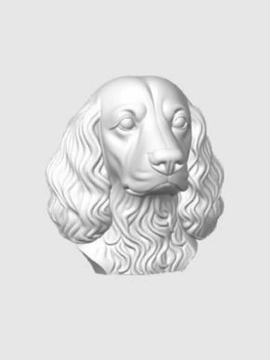 Статуэтка собаки-полевой спаниель (10см, белый)