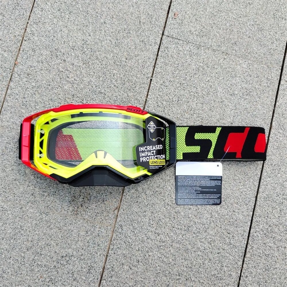 Горнолыжная маска SCOTT, желто-зеленая, размер M, для мужчин