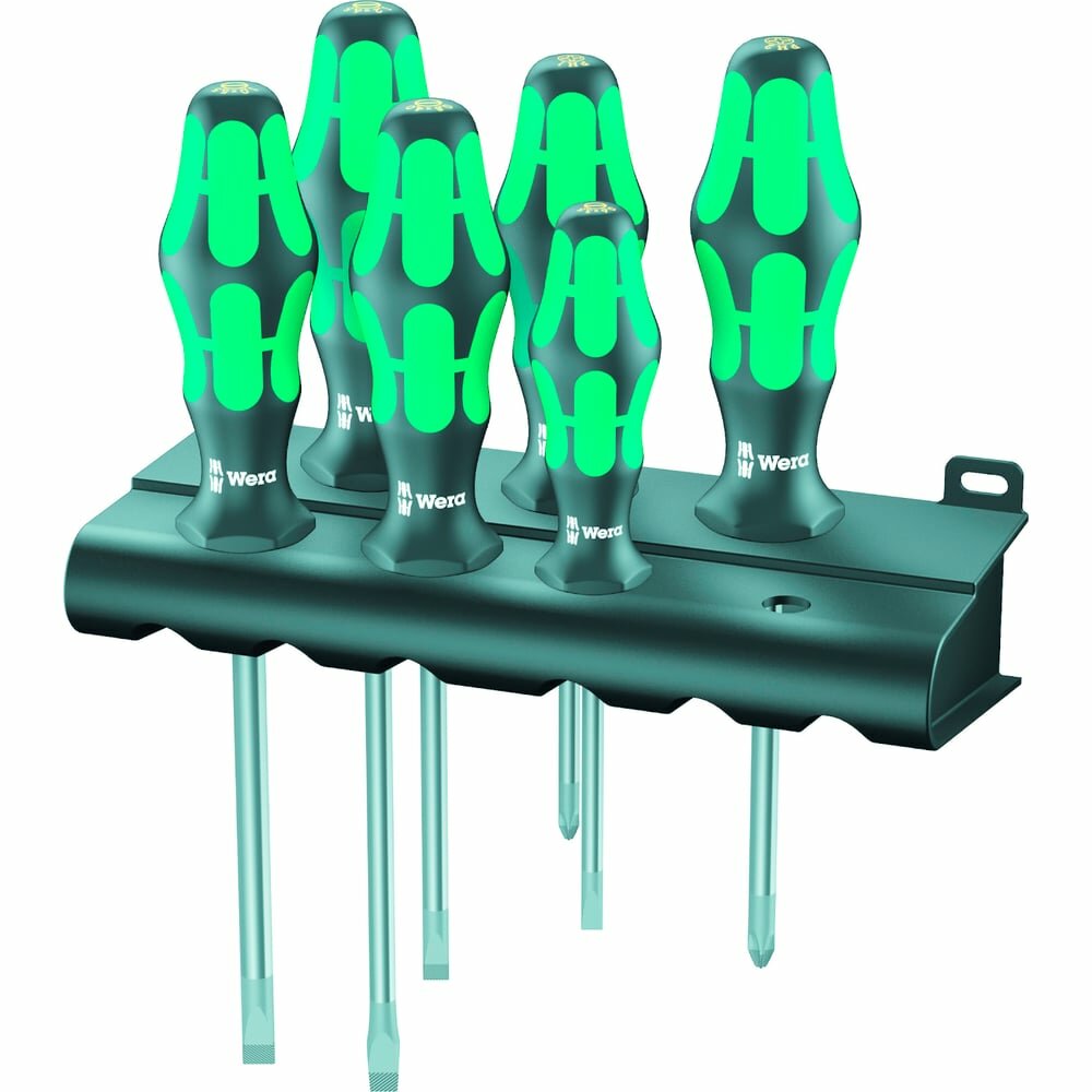 Набор отверток Wera, Kraftform Plus Lasertip с подставкой, 6 предметов, WE-105650