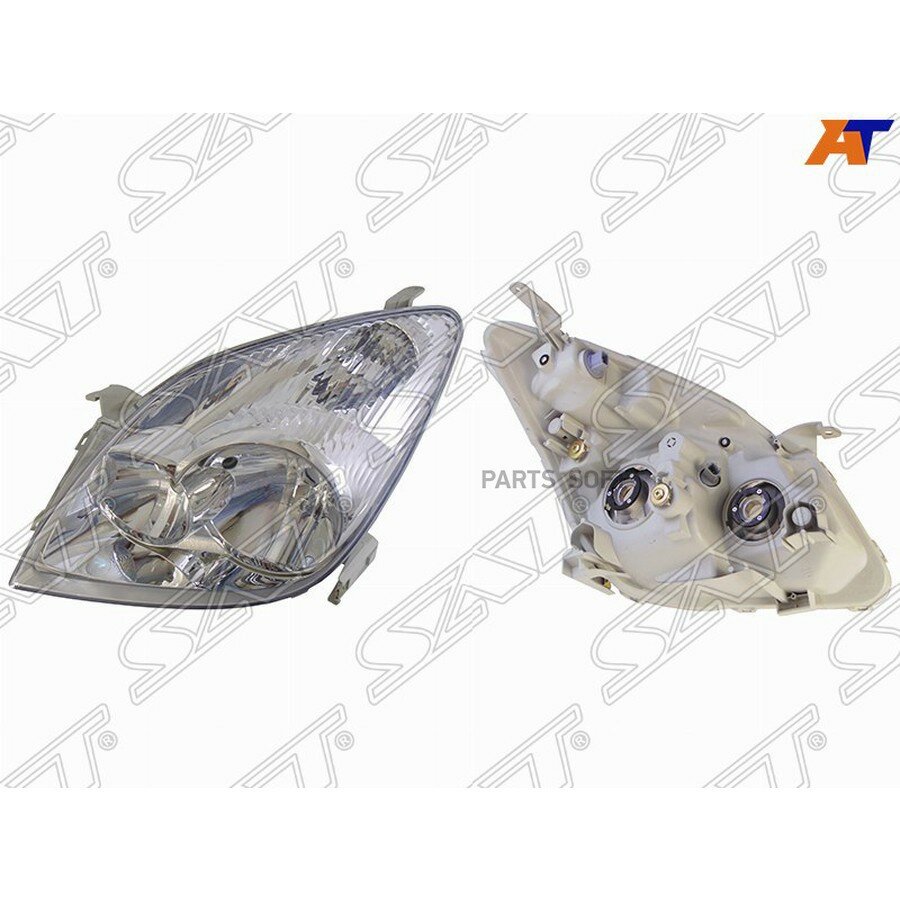 Фара Toyota Corolla Spacio (E120) 01-03 (Слева/ Галоген/ Ручная регулировка) от официального дистрибьютора, SAT, артикул ST21211F9LLD