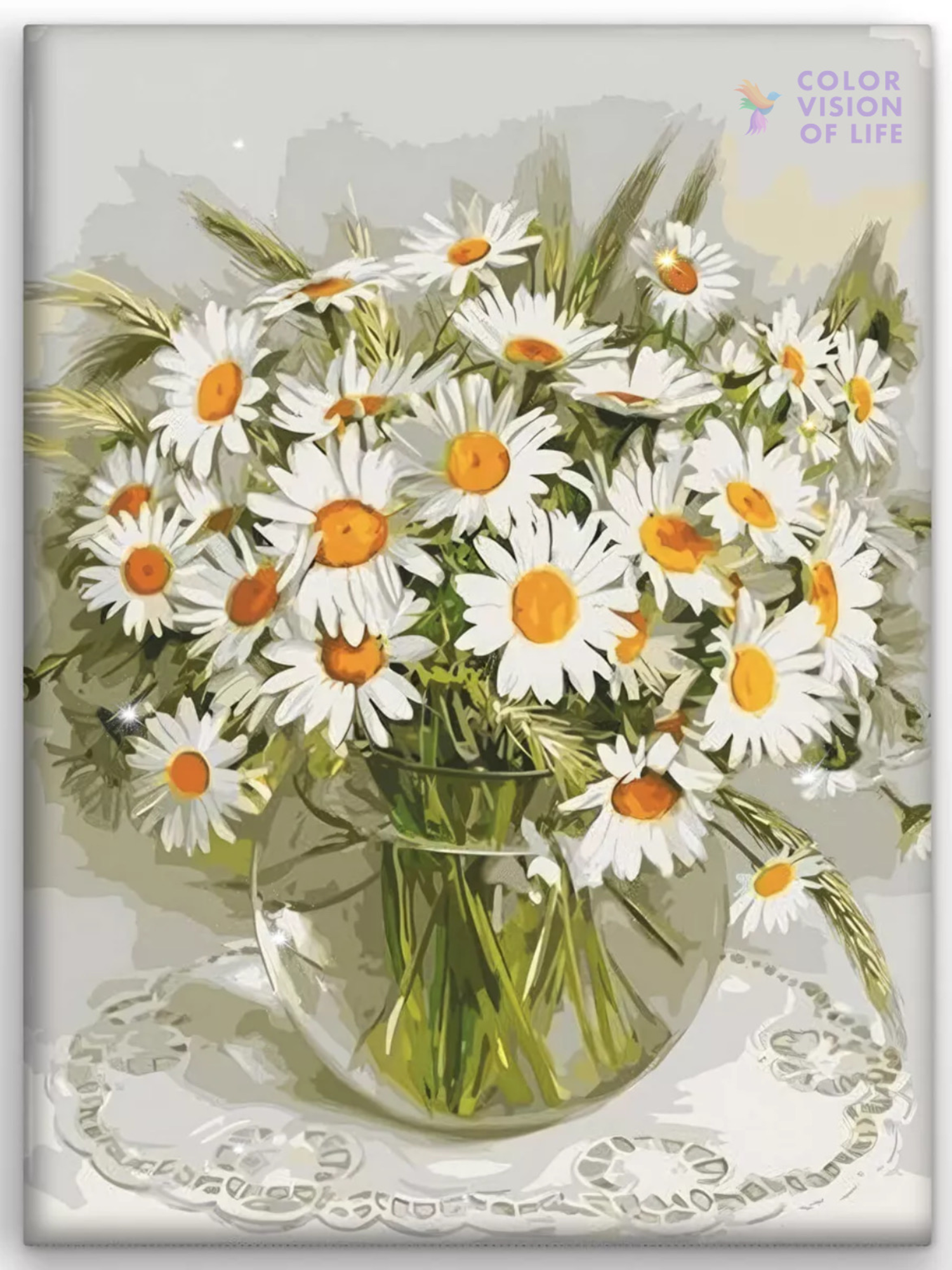 Алмазная мозаика на подрамнике 40х50/Цветы