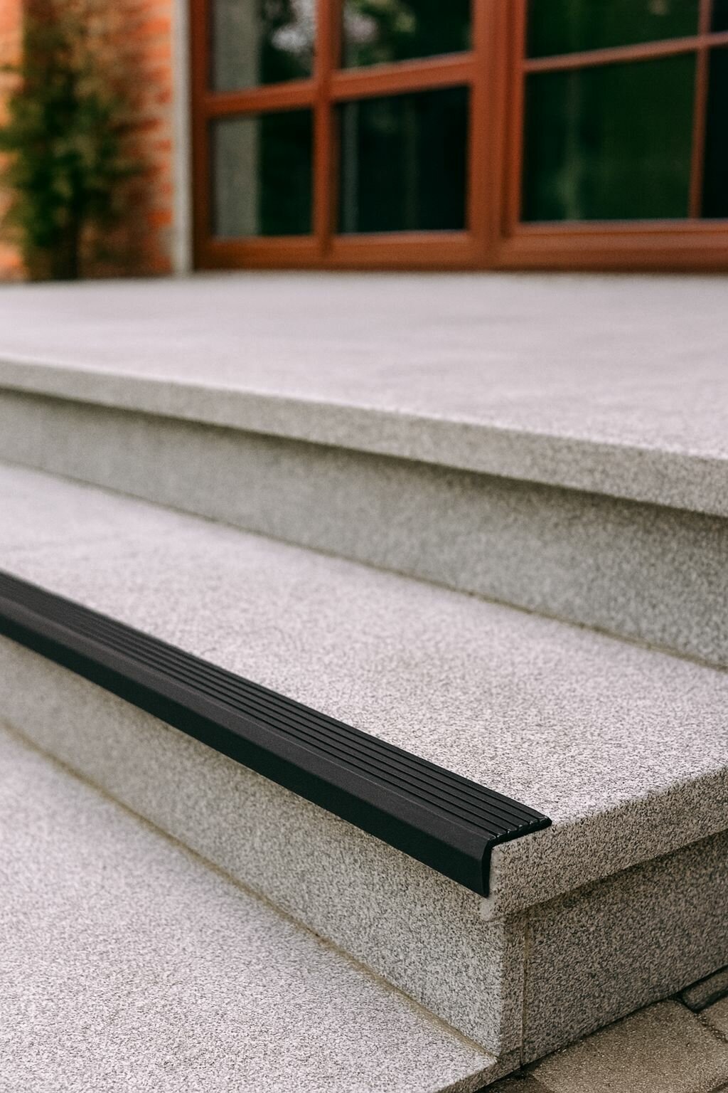 Самоклеящаяся противоскользящая угловая накладка 50×20 мм, 12 м, черная, для ступеней и кромок