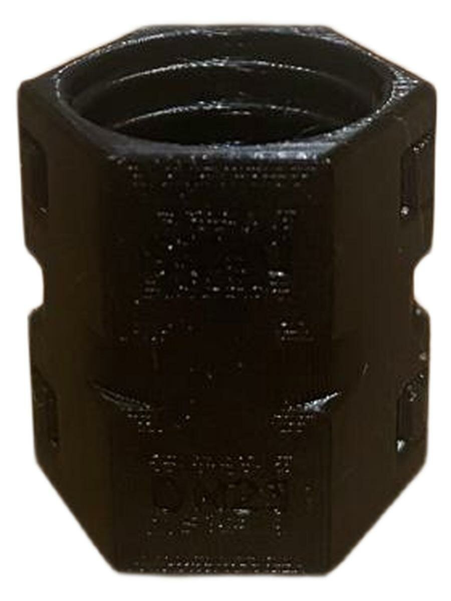 Соеденитель для гофротрубы 25d черный 3 шт