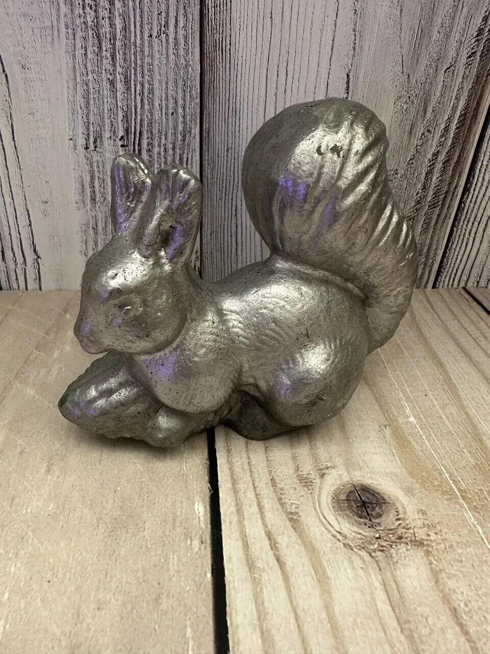 Статуэтка Заяц Металл винтажная ссср 50 годы редкая коллекционная