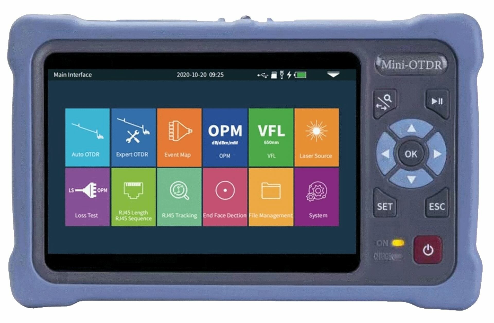 Рефлектометр оптический NOVKER NK-400D оптоволоконный тестер для измерения оптического кабеля