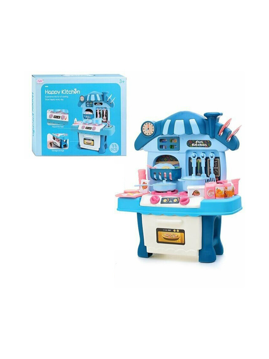Набор Кухня с духовкой свет, звук синий T2125-1/-2 с 3 лет