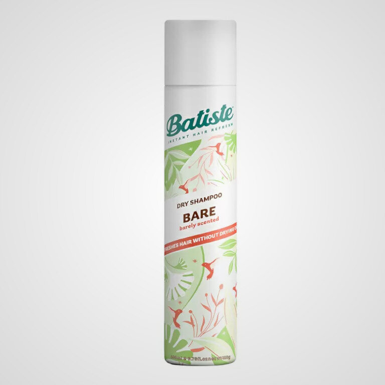 Сухой шампунь для волос BARE Barely Scented 200 мл BATISTE BARE Barely Scented Шампунь 200 мл