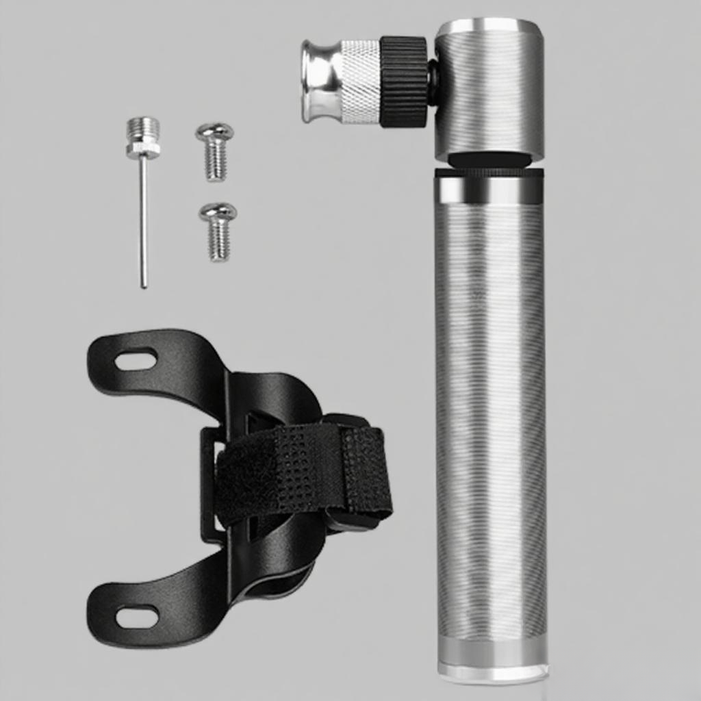 Переносной Насос: Алюминиевый Сплав 160 PSI Компактный Для Активного Отдыха Велосипедный Насос - Высокое Давление Мини-Насос С Надежной Фиксацией For Аварийное Использование И Дорожная Помощь