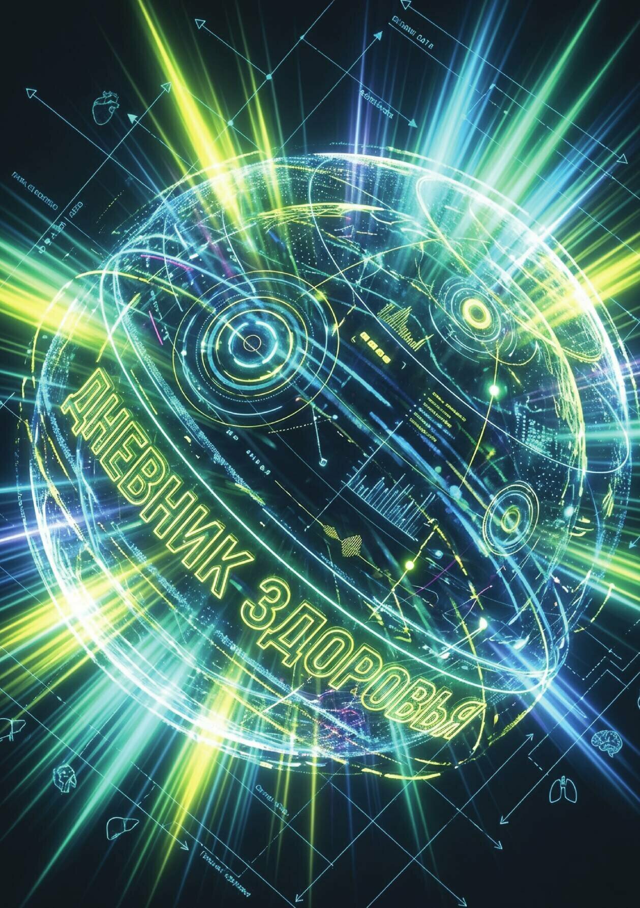 Дневник здоровья, дизайн: "Метранпаж", 100 страниц, А5. Недатированный