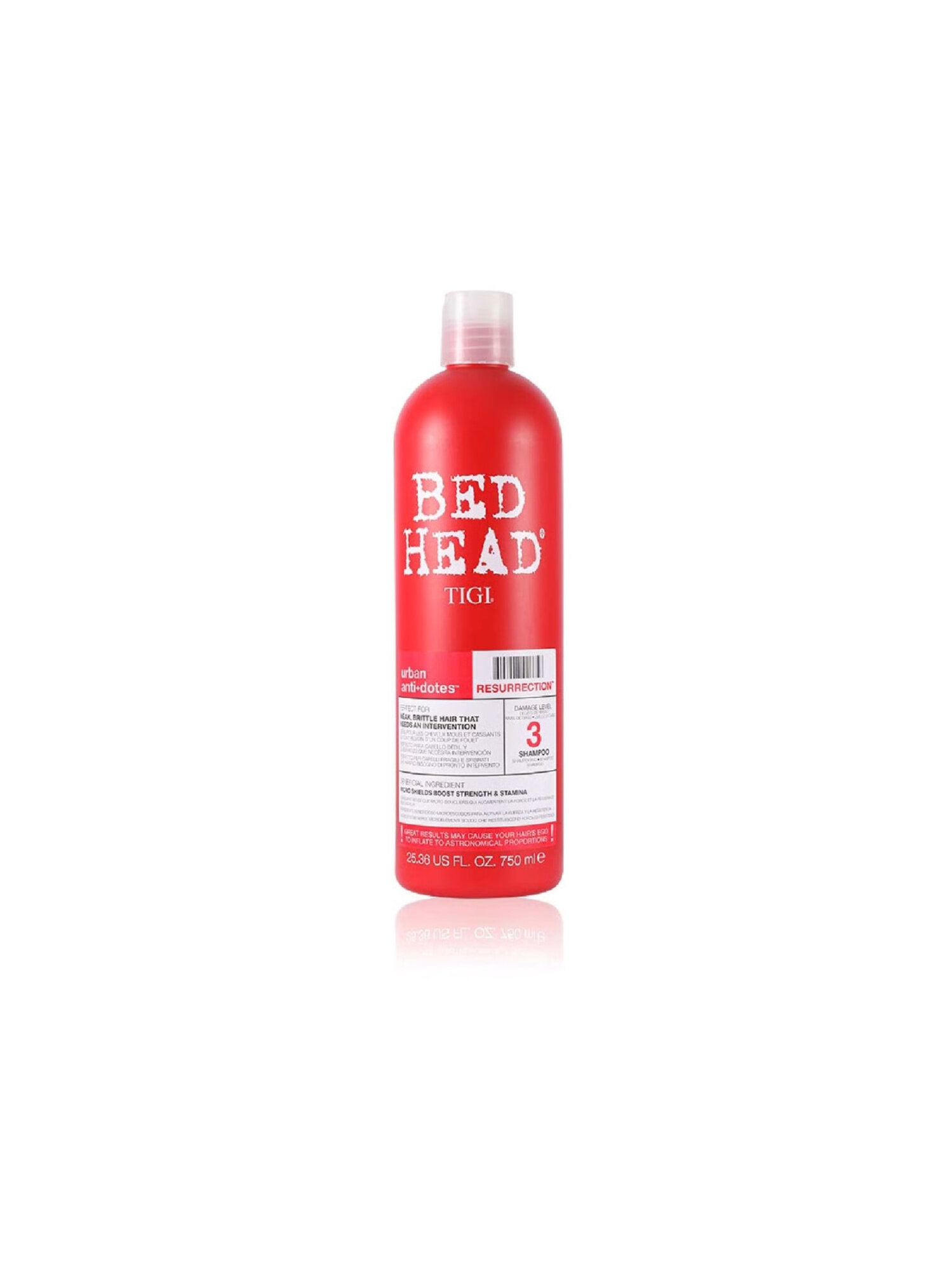 TIGI Bed Head Resurrection Shampoo - Шампунь для сильно поврежденных волос 750 мл
