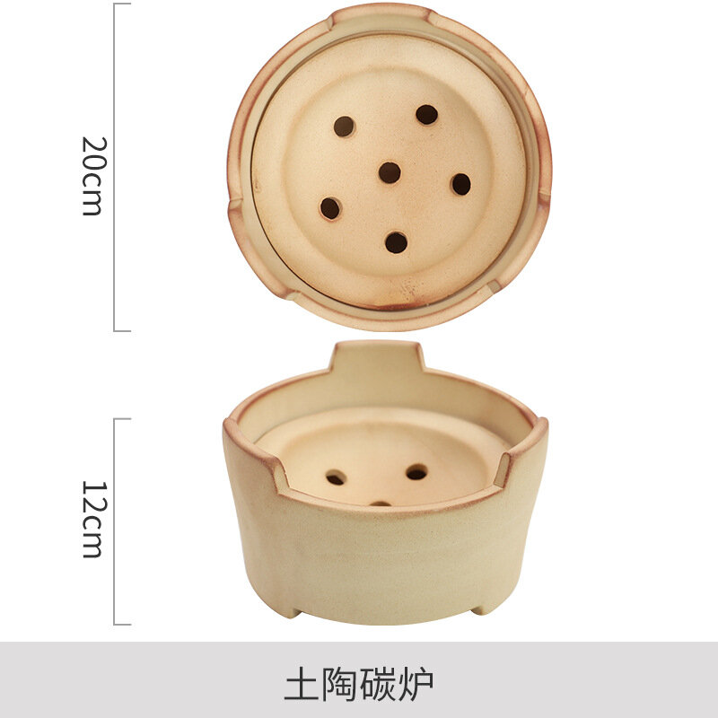 Чайная печь с углем, старинная глиняная кастрюля, суповая кастрюля, огневая печь, барбекю, угольная печь, суповая кастрюля, маленький хот-пот