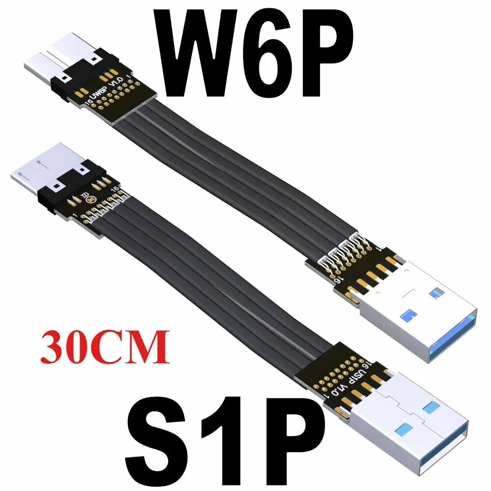 Плоский И Тонкий Кабель USB 3.0 От Мужчины К Мужчине, Адаптер Типа A, Угловой Экранированный Кабель Micro-B, ADT