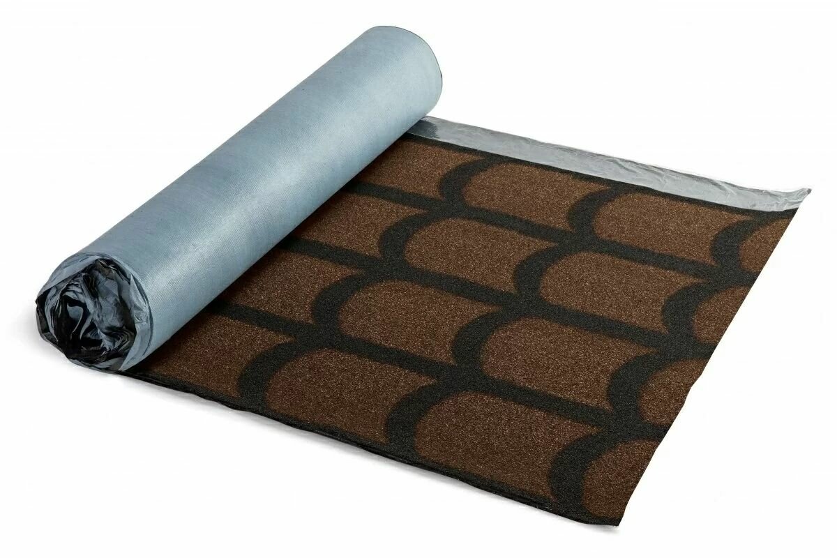 Черепица рулонная технониколь Классическая Коричневая 8 м2