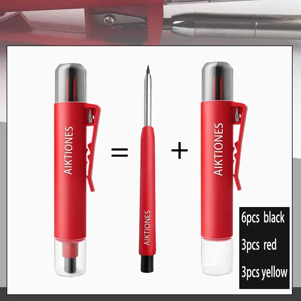 12 шт, стержни для плотников, стержни для карандашей 2,8 мм, стержень для механического плотника, устойчивые к разрушению строительные карандаши