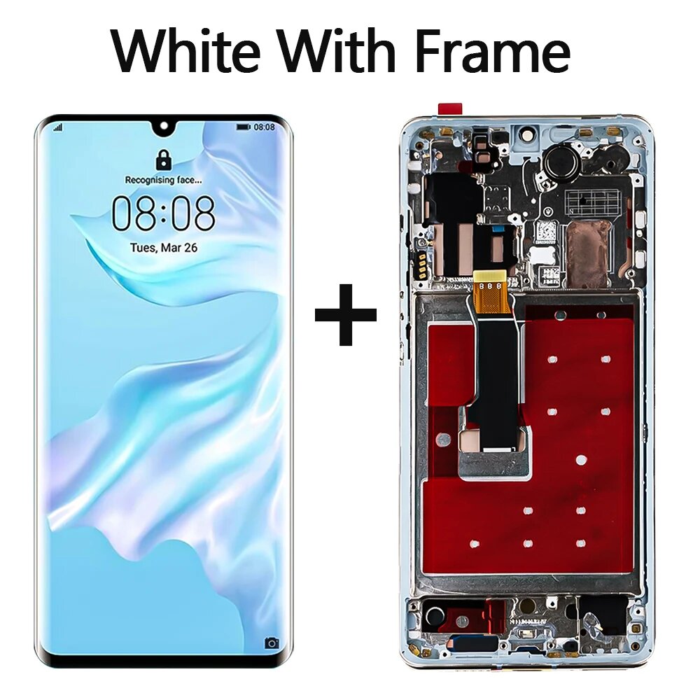 6,47 "для Huawei P30 Pro ЖК-дисплей с цифровым преобразователем сенсорного экрана в сборе с отпечатком пальца VOG-L29 VOG-L09 VOG-L04 Замена экрана