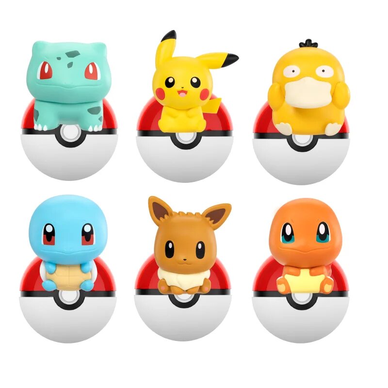 Фигурки Pokemon FUNISM - Charmander, Bulbasaur, Pikachu, Eevee, Squirtle, Psyduck