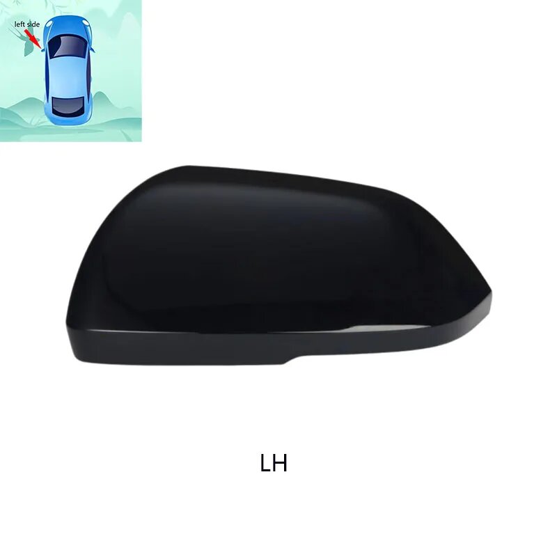 Для VW Teramont 2017 ~ 2024 автоматическое левое и правое с подогревом, Mirror Cover Black L