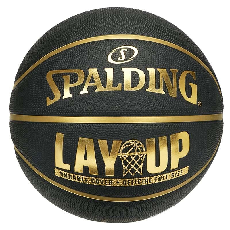 Резиновый баскетбольный мяч унисекс SPALDING 4763507 Тренировочный, Black Gold, Size 7